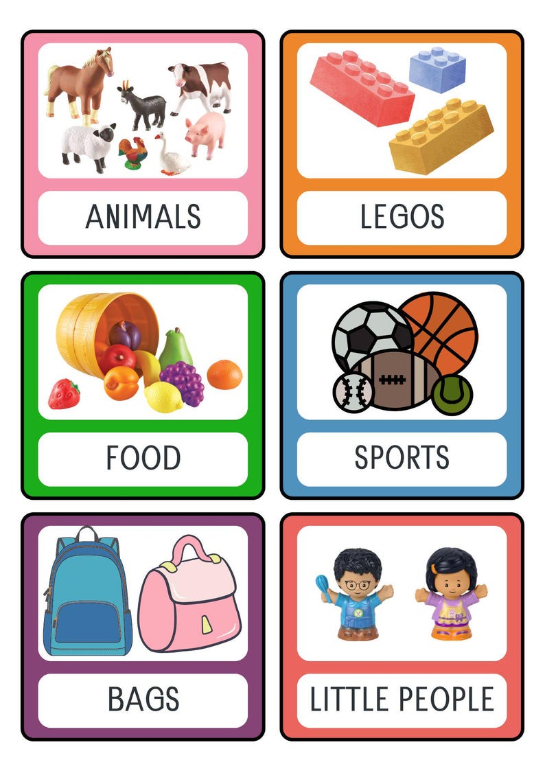 Toy Organization Labels - Etsy