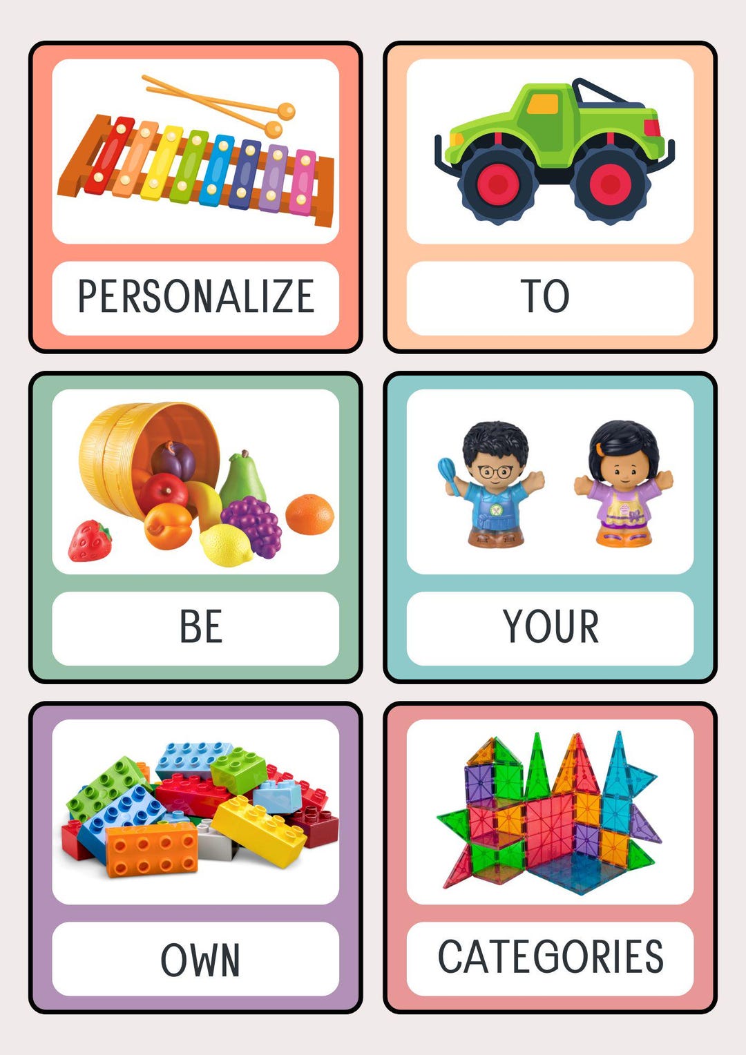 Toy Organization Labels (personalized) - Etsy