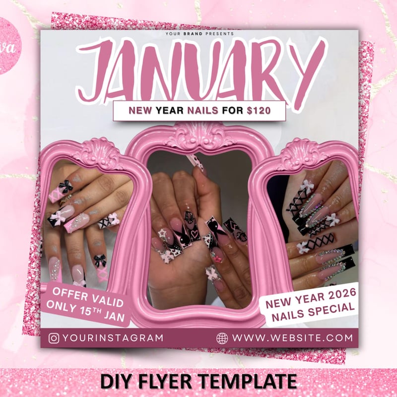 Nail Flyer Graphics - Etsy