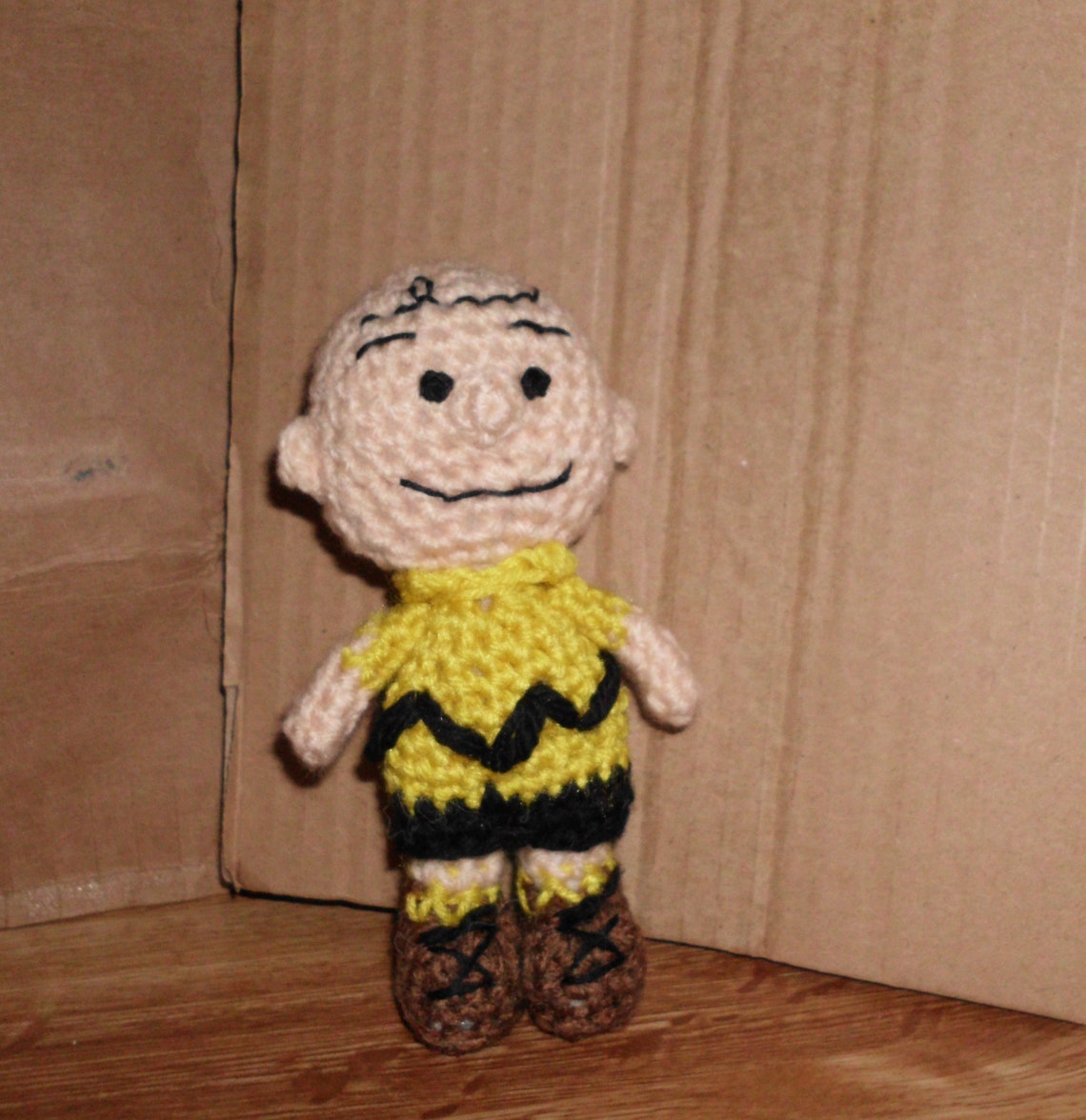Handmade Crocheted Amigurumi Peanuts Charlie Brown 5" Tall by the ...