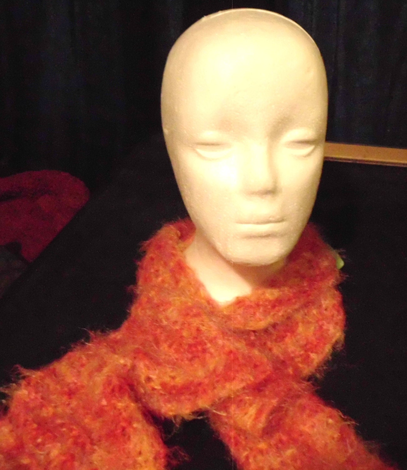 Handmade Knit Winter Scarf Very Light, Fluffy and Warm - Etsy