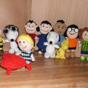 Handmade Crocheted Amigurumi Peanuts Complete Set of 12 Plus .. - Etsy