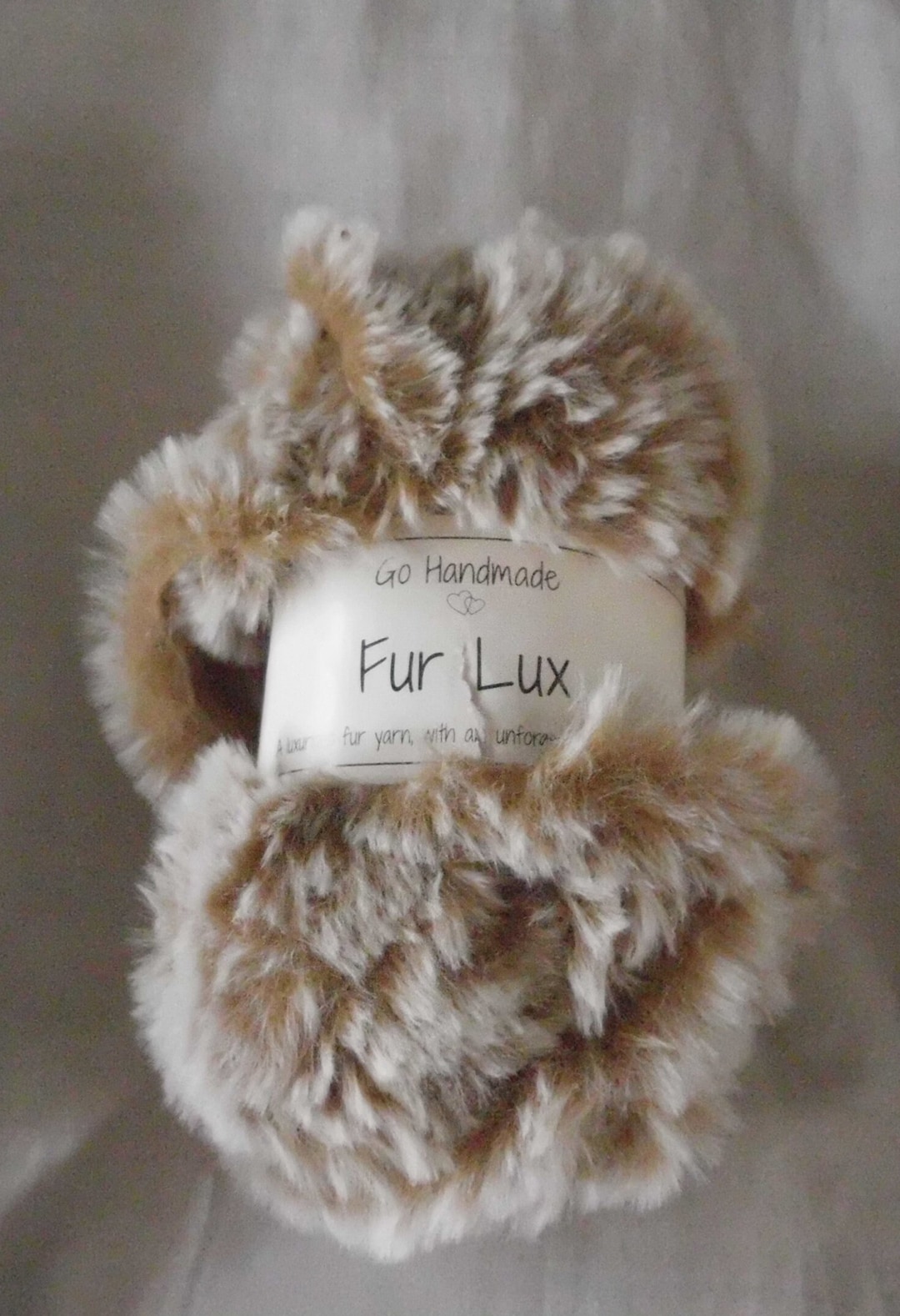 Fur Lux 50g From Go Handmade Yarn Brown Tones Soft and Fluffy Color ...