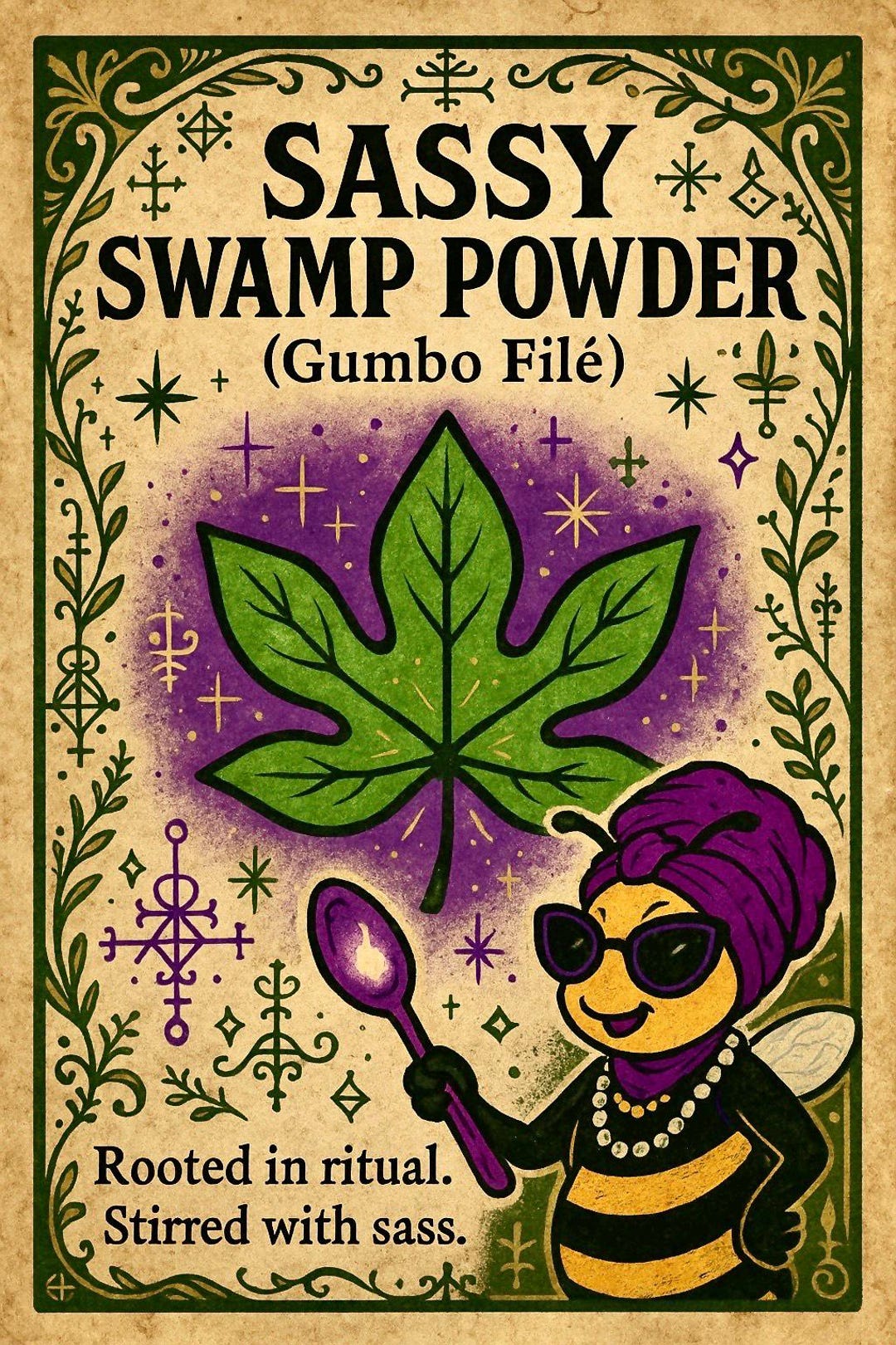 Sassy Swamp Powder – Wildcrafted Gumbo Filé | Creole Herbal Thickener ...