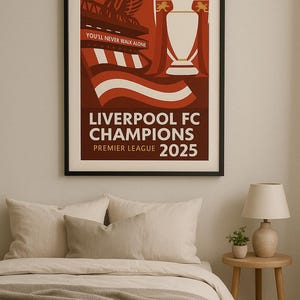 Liverpool FC 2025 Victory Poster: Anfield Tribute Art Print - Etsy