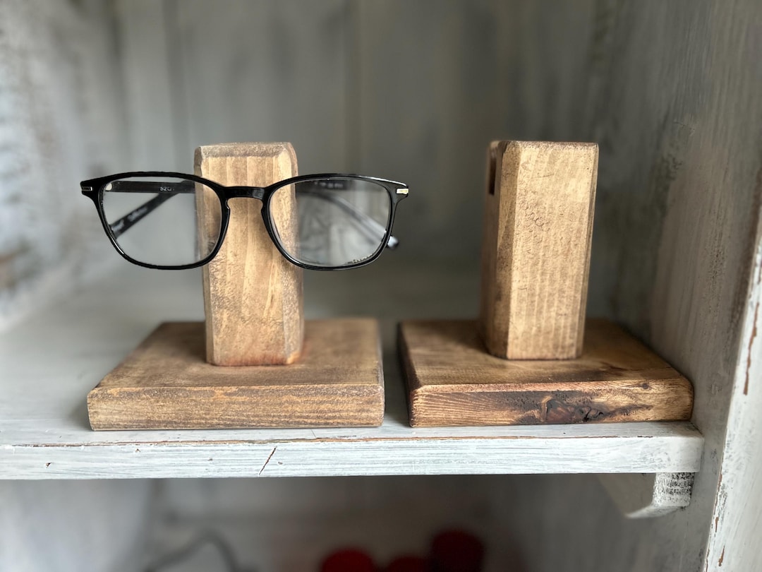 Handcrafted Rustic Wood Glasses Stand Holder - Etsy
