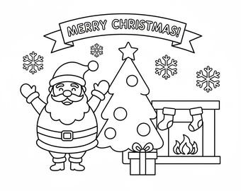 Christmas Coloring Pages for Toddlers & Preschoolers | Festive Learning ...