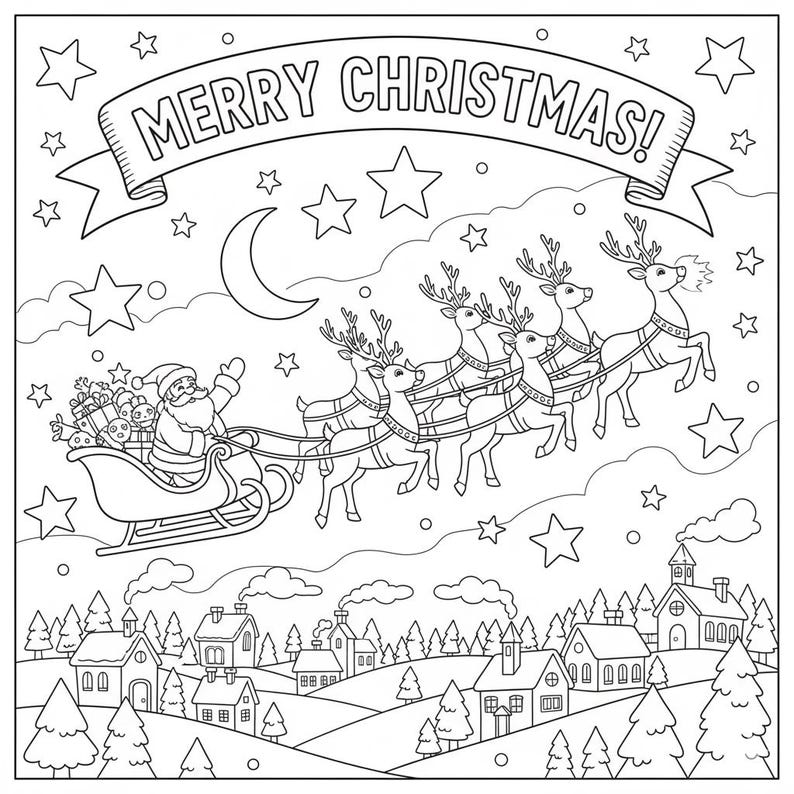 Christmas Coloring Pages for Toddlers & Preschoolers | Festive Learning ...