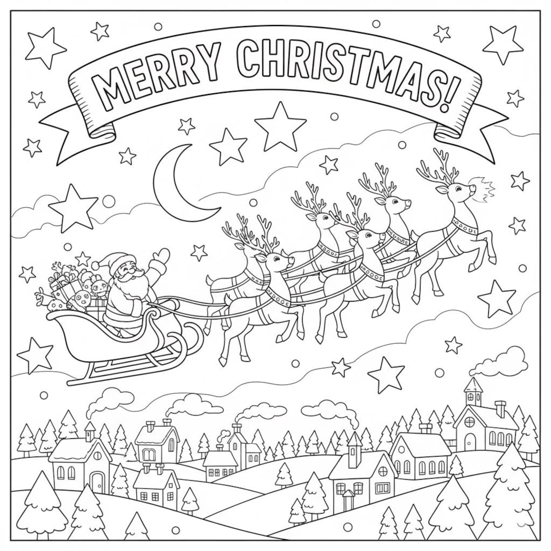 Christmas Coloring Pages for Toddlers & Preschoolers | Festive Learning ...