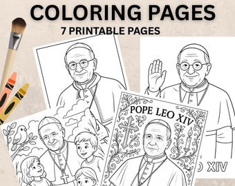 Pope Leo XIV Printable Coloring Book - Digital Download - Catholic Kids ...