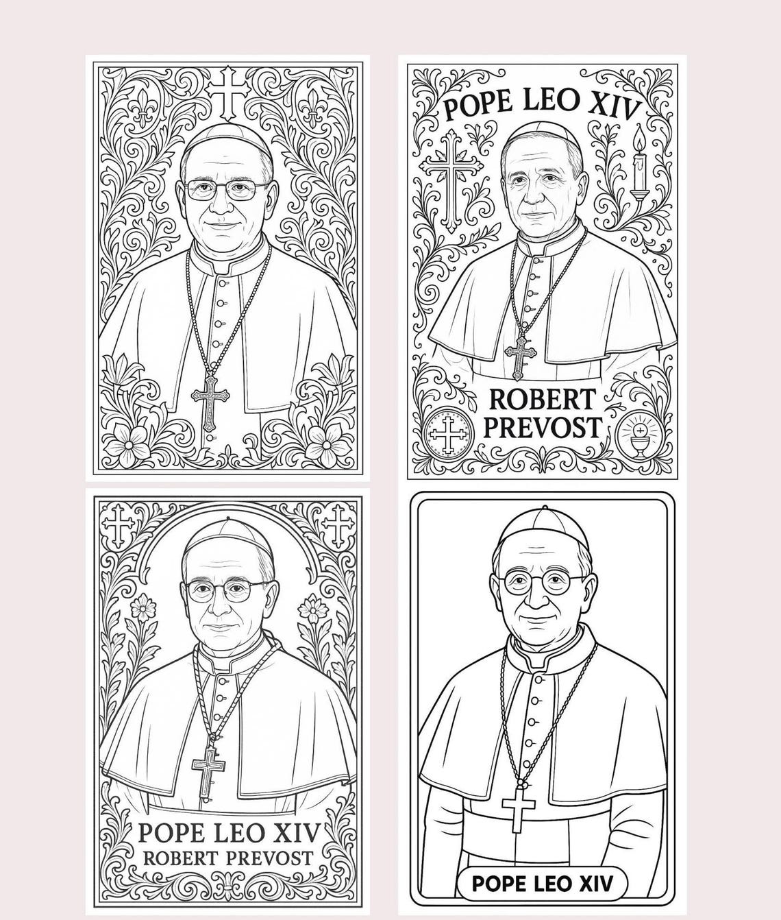 Pope Leo XIV Printable Coloring Book - Digital Download - Catholic Kids ...