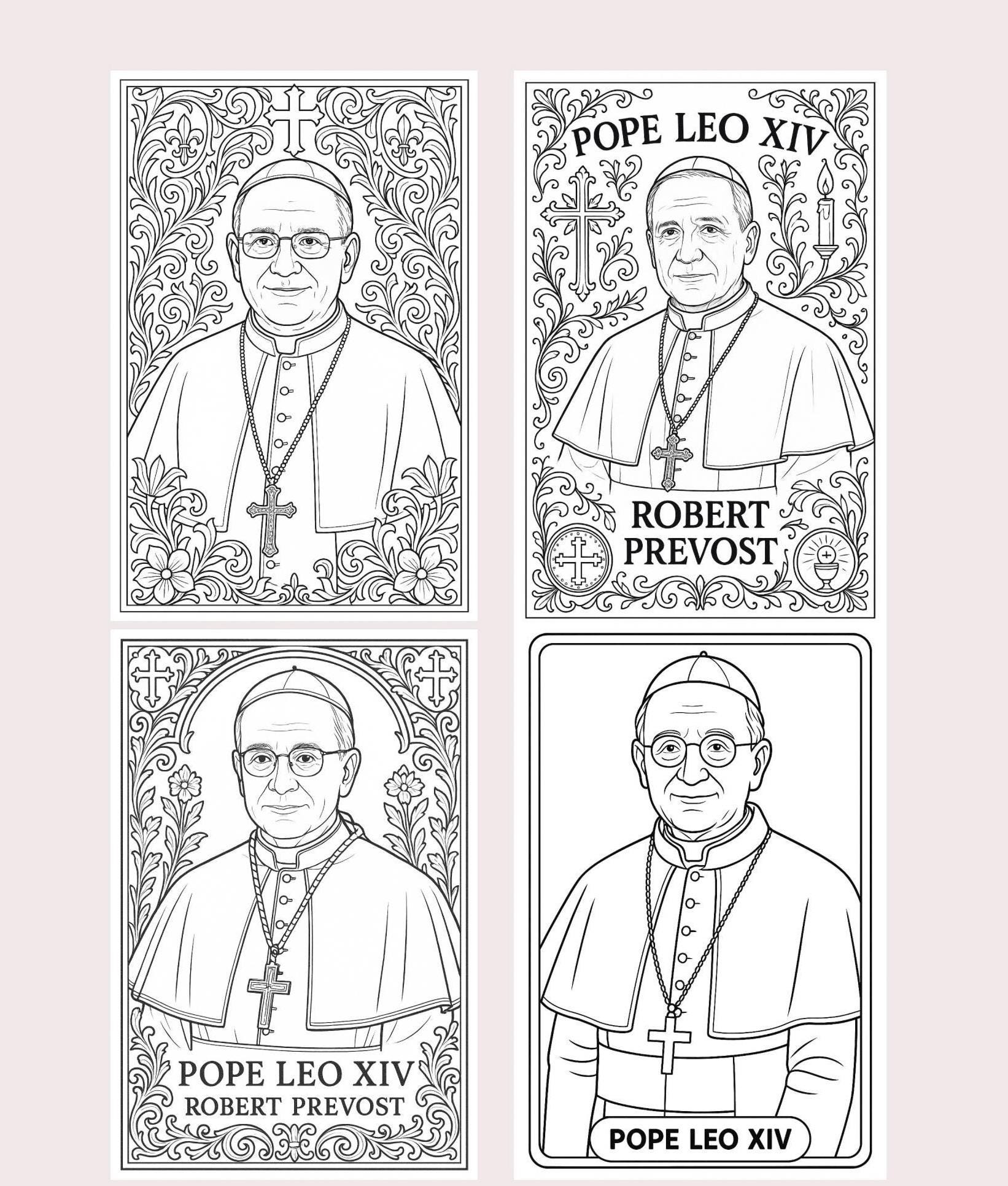 Pope Leo XIV Printable Coloring Book - Digital Download - Catholic Kids ...