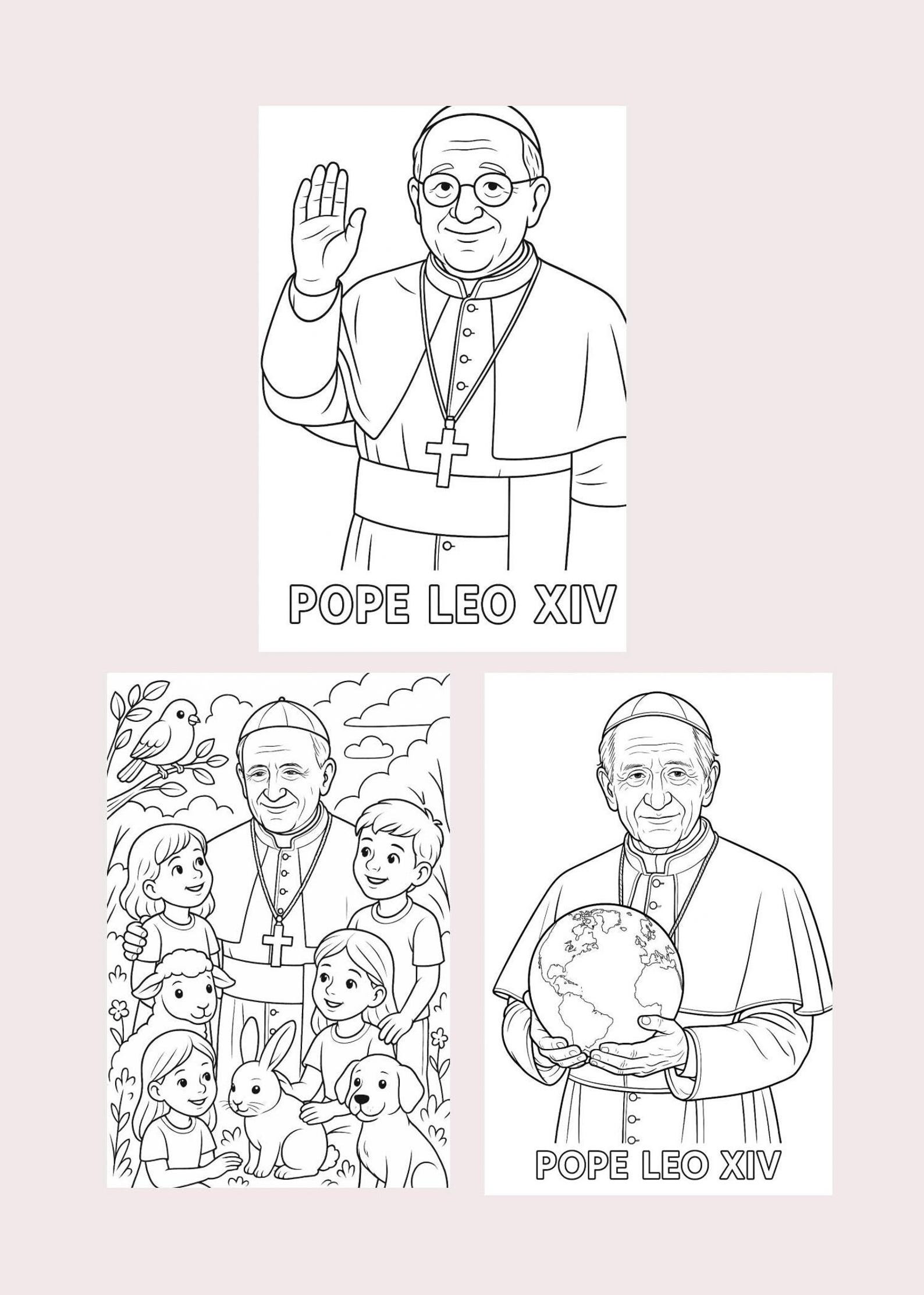 Pope Leo XIV Printable Coloring Book - Digital Download - Catholic Kids ...