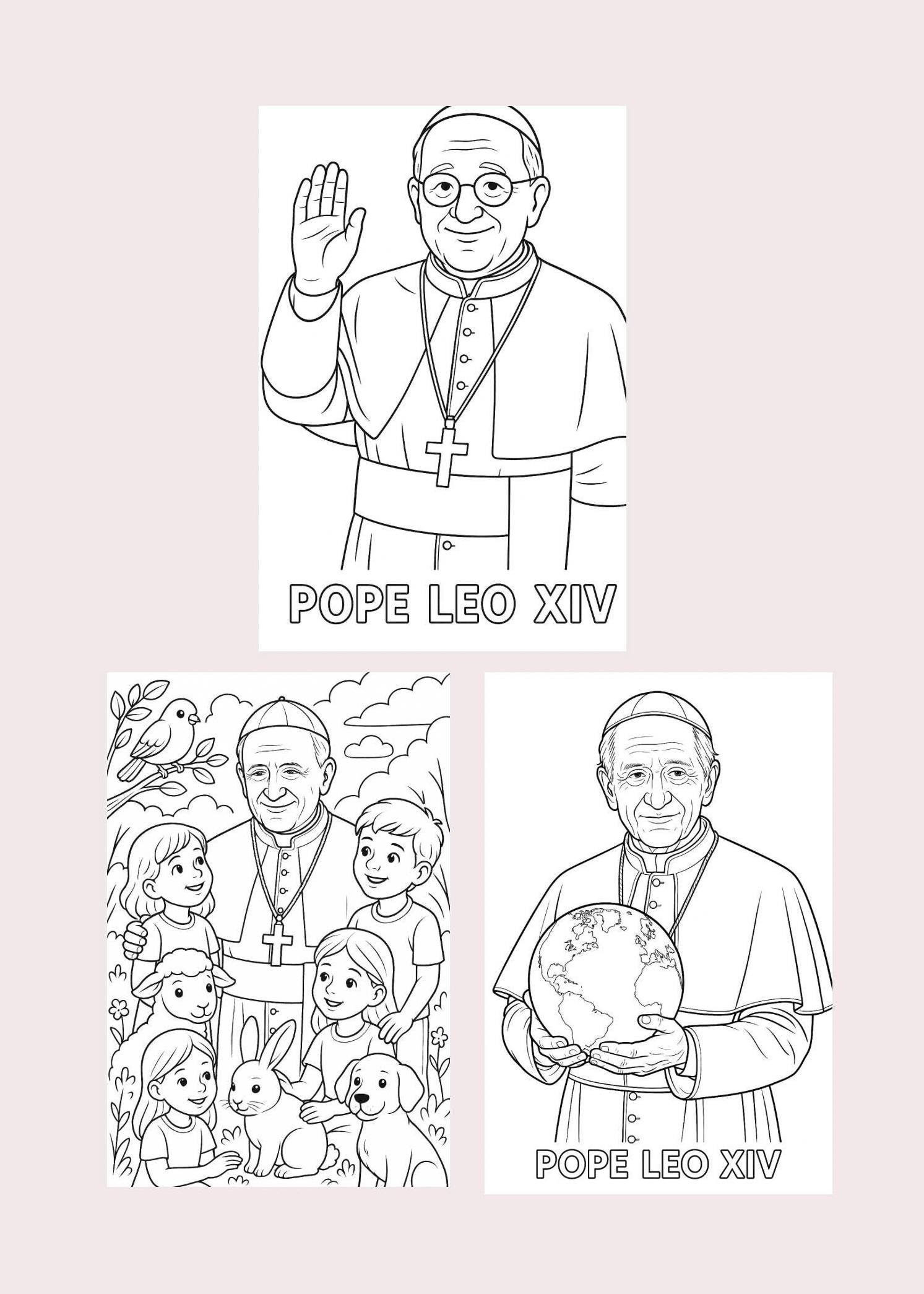 Pope Leo XIV Printable Coloring Book - Digital Download - Catholic Kids ...