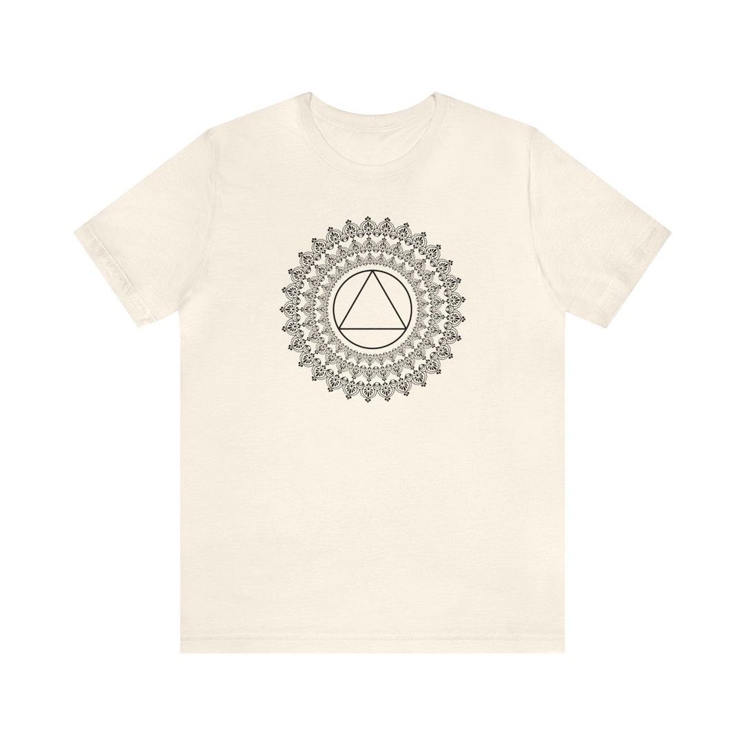 AA Mandala Recovery Design Alcoholics Anonymous Clean and Sober Unisex ...
