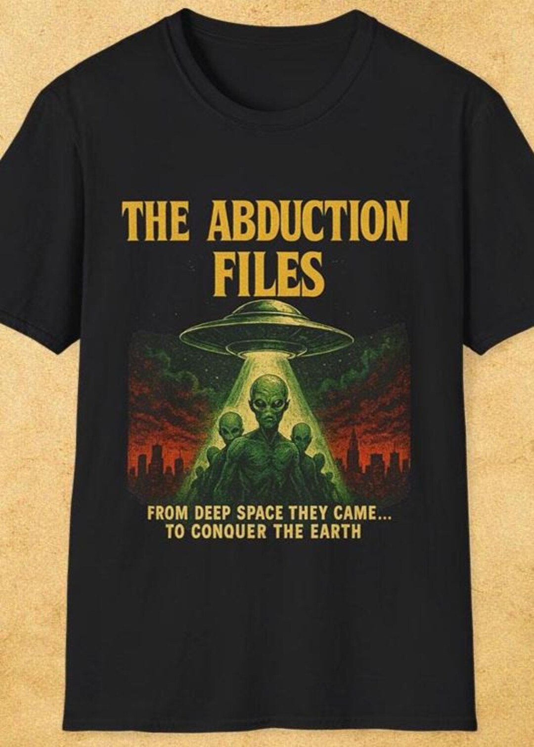 The Abduction Files: Alien Graphic Tee – Horror Movie Apparel, Cotton ...