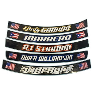 Custom Helmet Visor Strips - Etsy