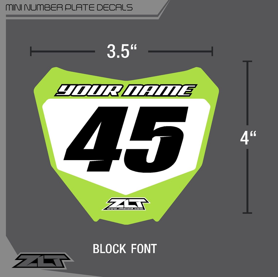 Mini Number Plate Decals Personalized Sheet of 11 Decals - Etsy