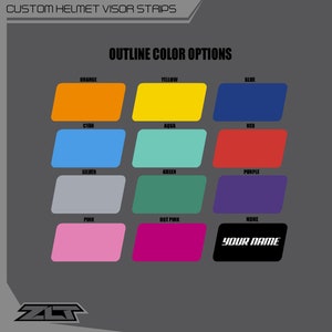 Custom Helmet Visor Strips - Etsy