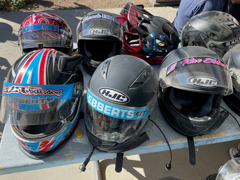 Custom Helmet Visor Strips - Etsy