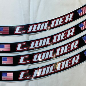 Custom Helmet Visor Strips - Etsy