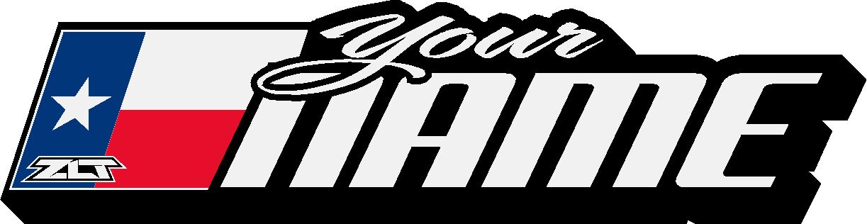 State Flag Name Vinyl Decal: Personalized - Etsy