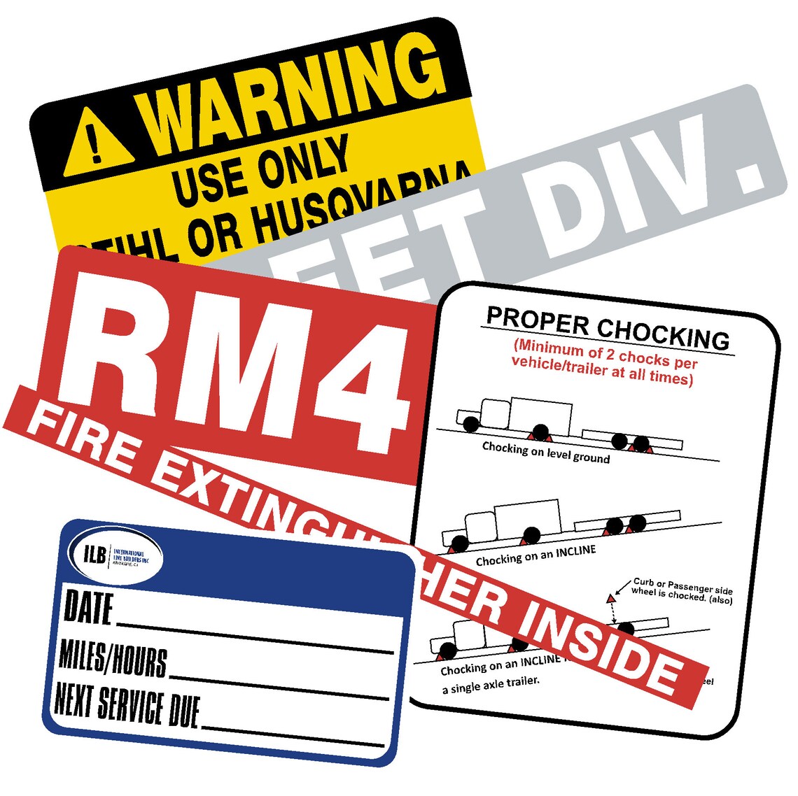 Vehicle/trailer Proper Chocking Tire Blocking Decal - Etsy