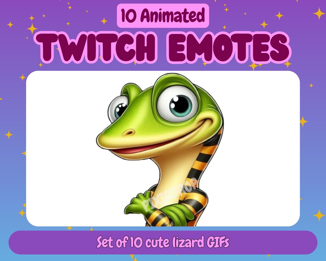 Cute Twitch Emote Bundle | Ten Animated Gifs for Gaming, Pngtubers ...