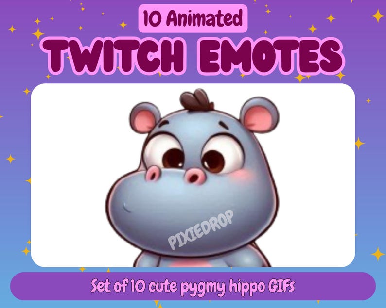 Cute Twitch Emote Bundle | Ten Animated Gifs for Gaming, Pngtubers ...