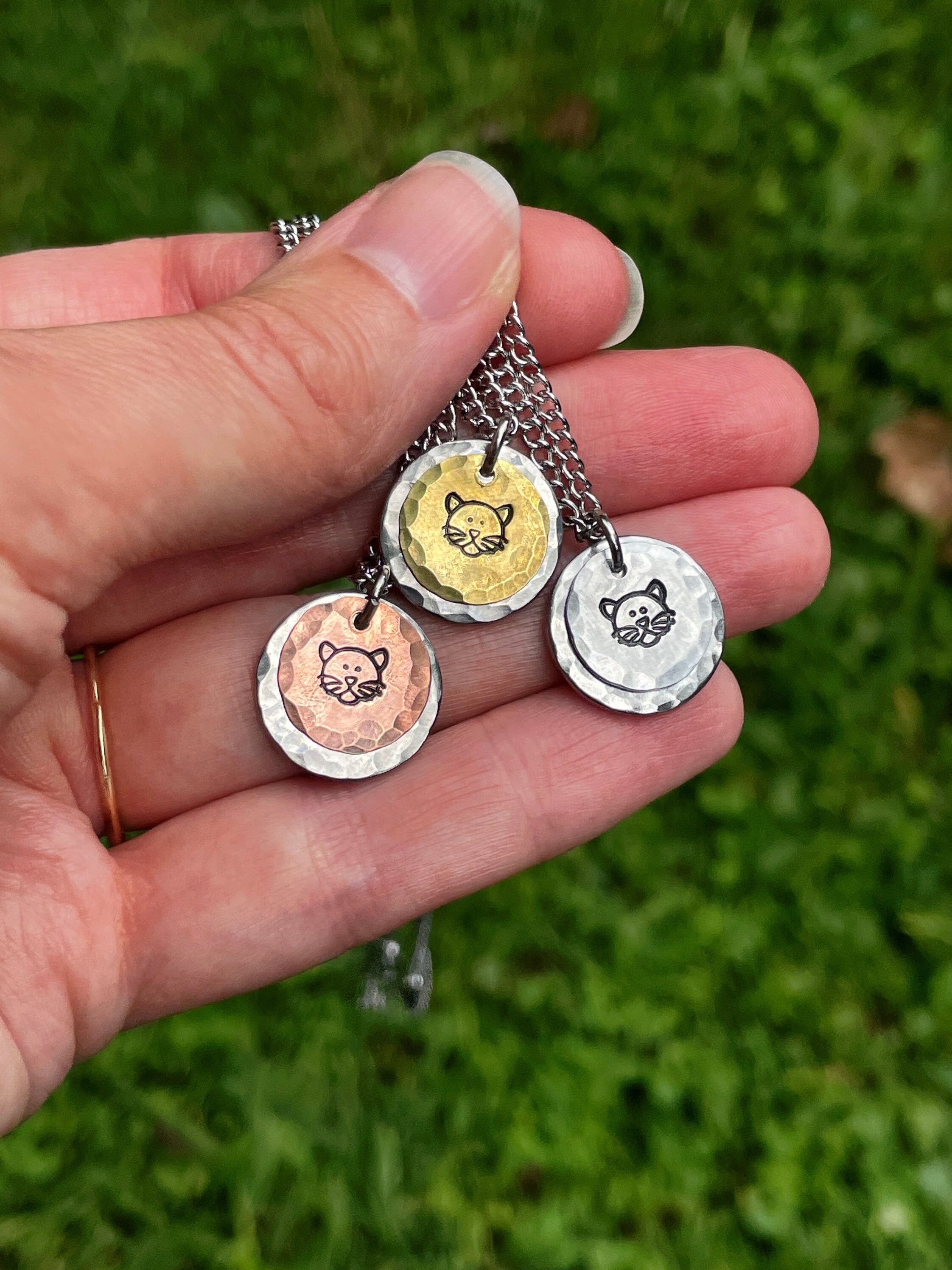 Cat Symbol Necklace Feline Kitty Jewelry Cat Jewelry Pet - Etsy