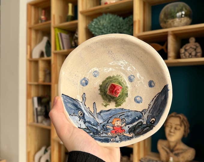 Handmade Studio Ghibli Ponyo Plate - Etsy