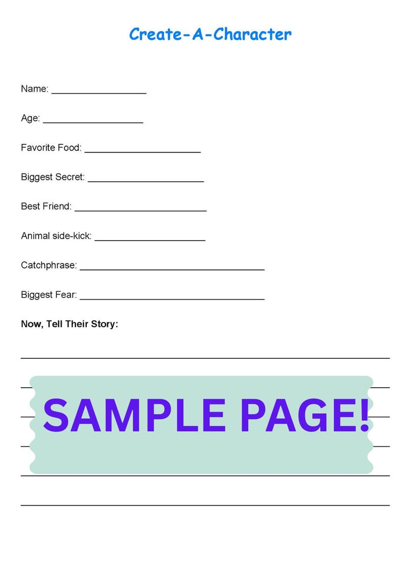 Creative Writing Kit for Kids: Story Prompts, Drawing Pages ...