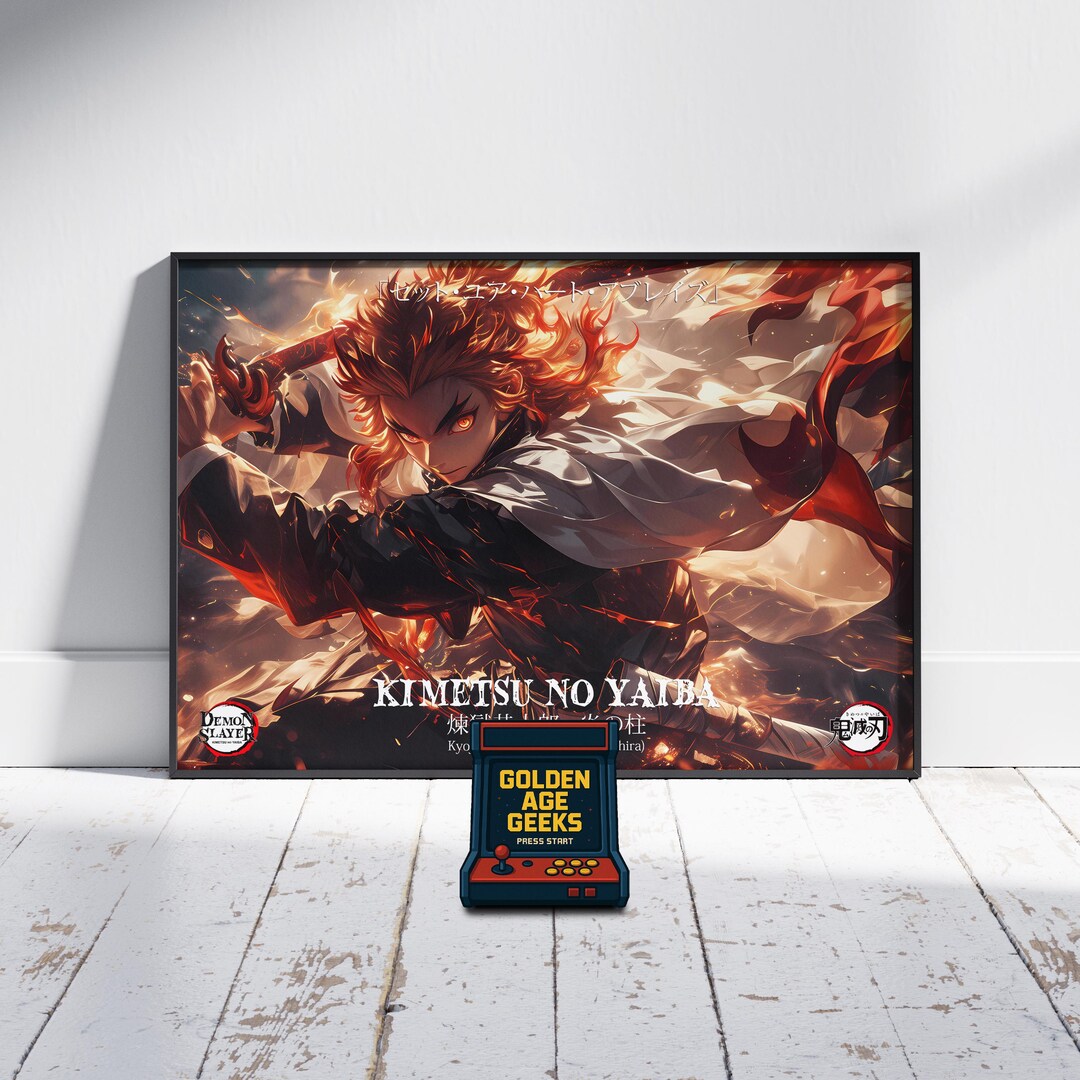 Anime Fire Hashira Kimetsu No Yaiba Poster - Etsy UK