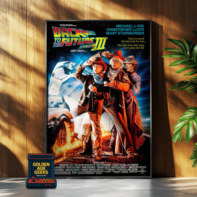 Back to the Future 3 Movie Poster - Etsy