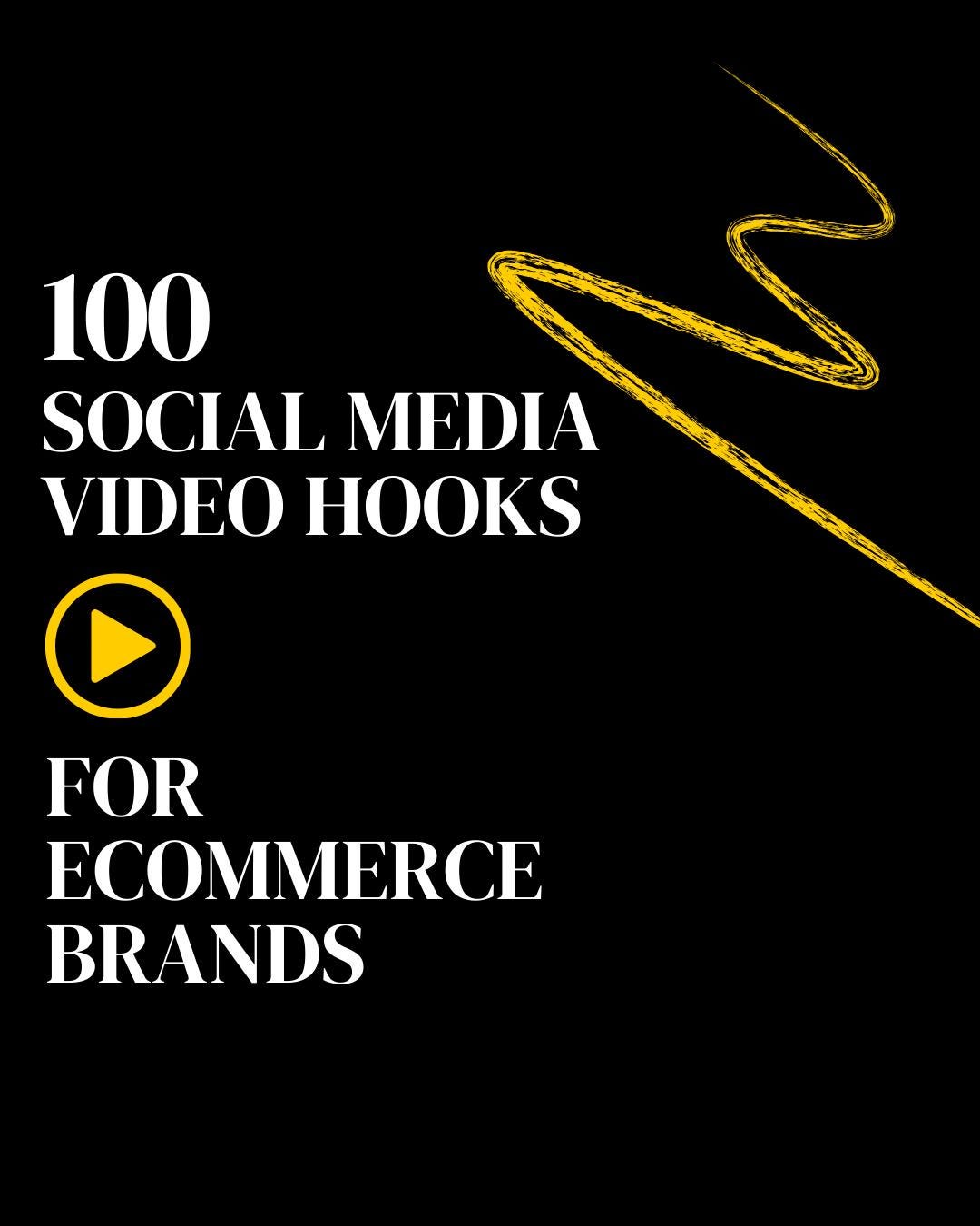 For Ecommerce Brands: 100 Scroll-stopping Social Media Video Hooks ...