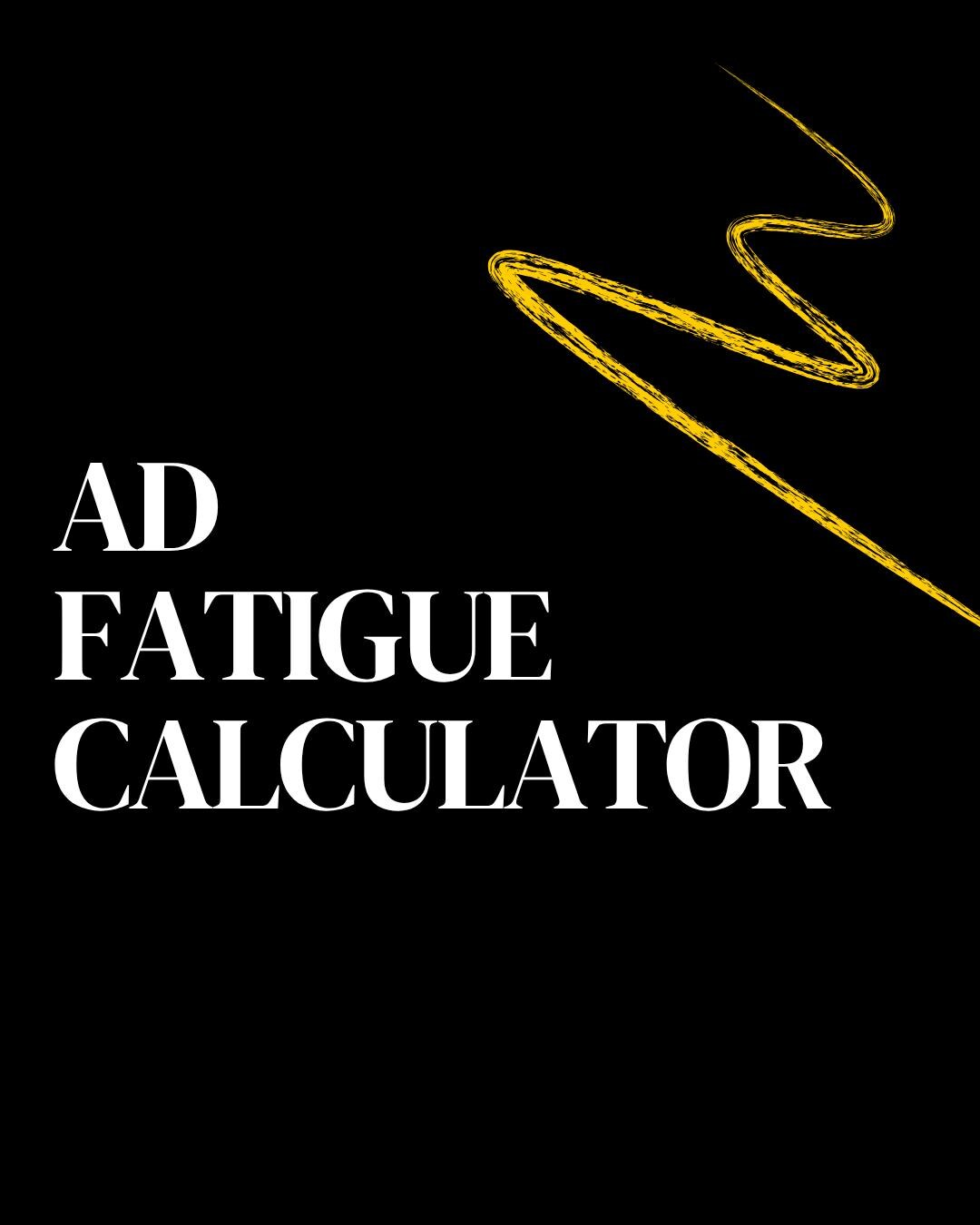 Ad Fatigue Calculator – Social Media Ads, Canva Spreadsheet (digital ...