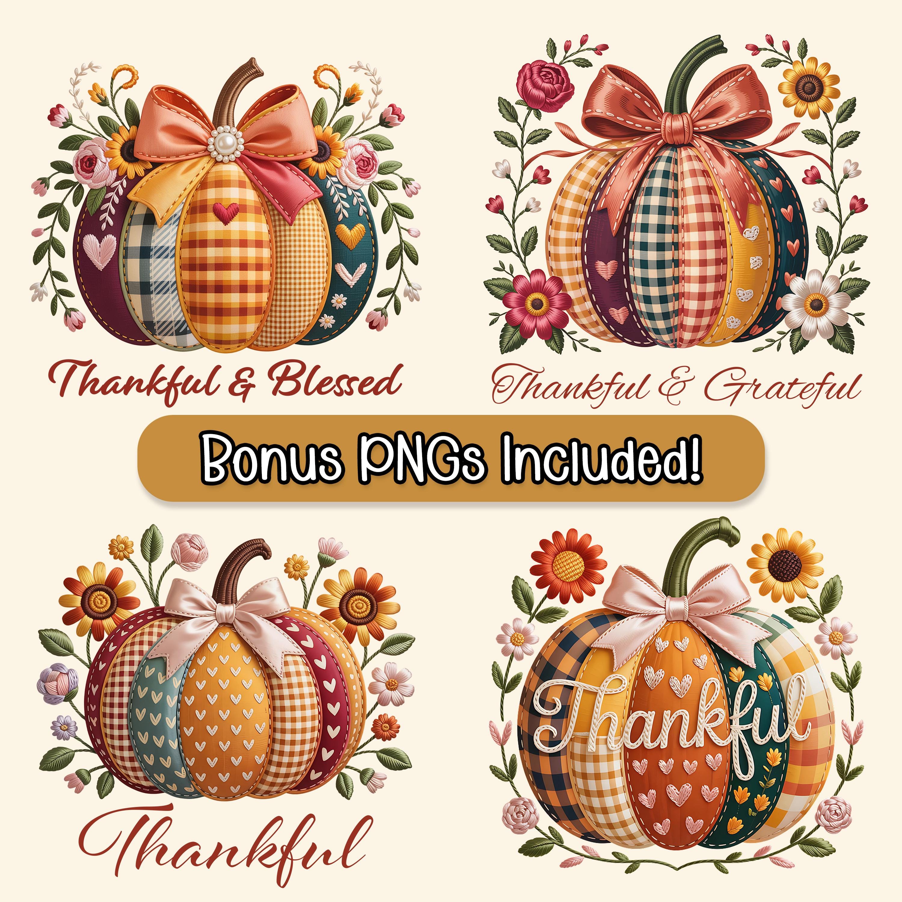 Thankful for Friends Faux Yarn Cornucopia PNG: Autumn Thanksgiving ...