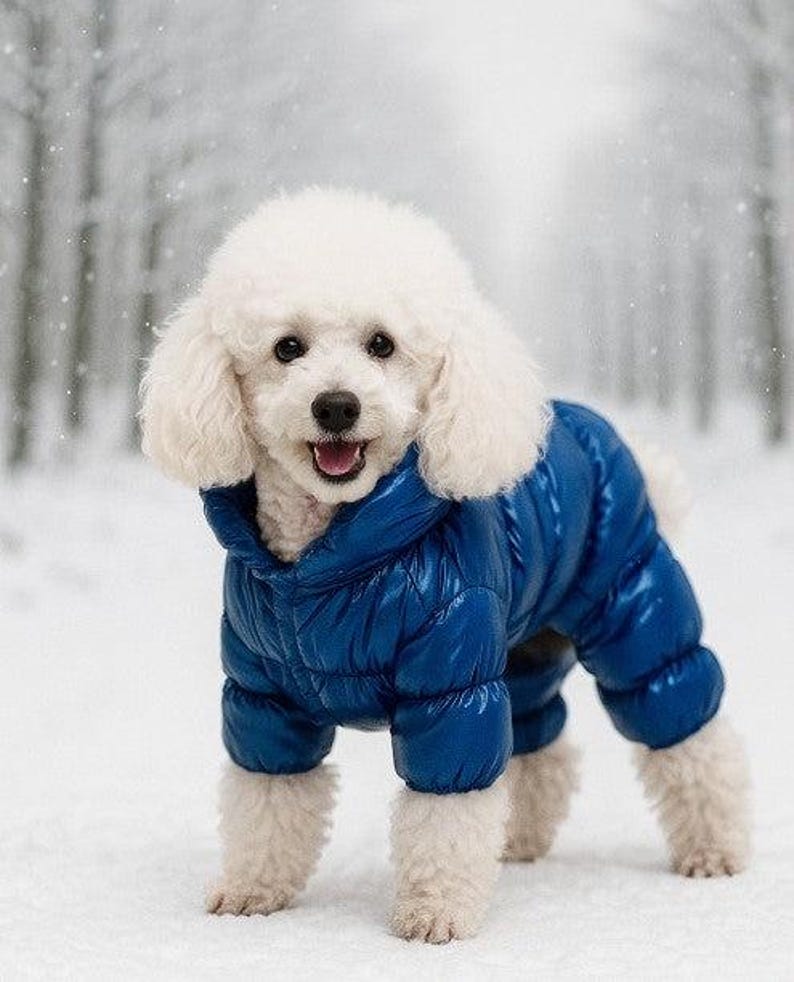Waterproof Plush Winter Dog Jacket, Small Breeds - Etsy