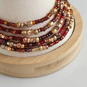 99474 Autumn Spice Elastic Beaded Bracelet, Stretch Bracelet, Stack ...