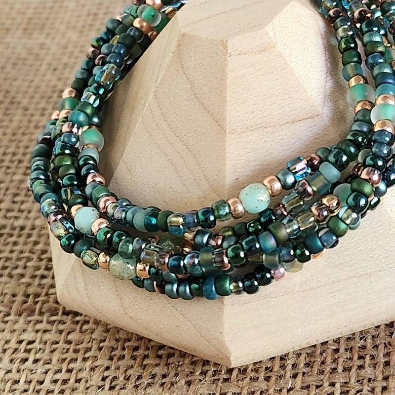 Multi Strand Seed Bead Necklace - Etsy