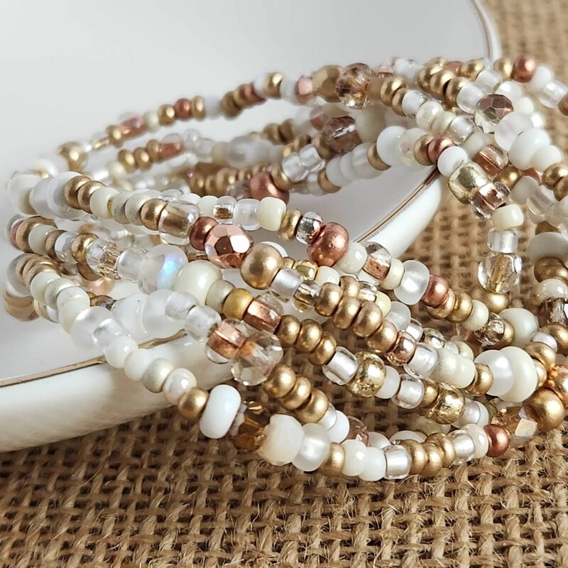 Cream Bead Bracelet - Etsy
