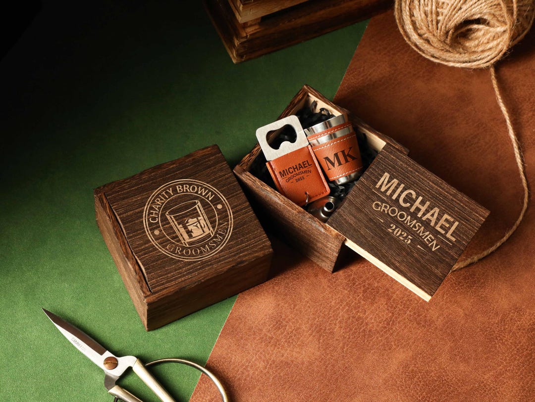 Custom Mini Stainless Steel Shot Glass Set, Personalized Leather ...