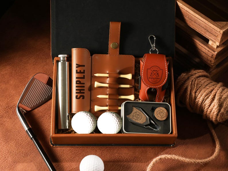 Personalized Golf Gift Set, Golf Bag, Golf Bag Tag With Golf Tees, Golf ...