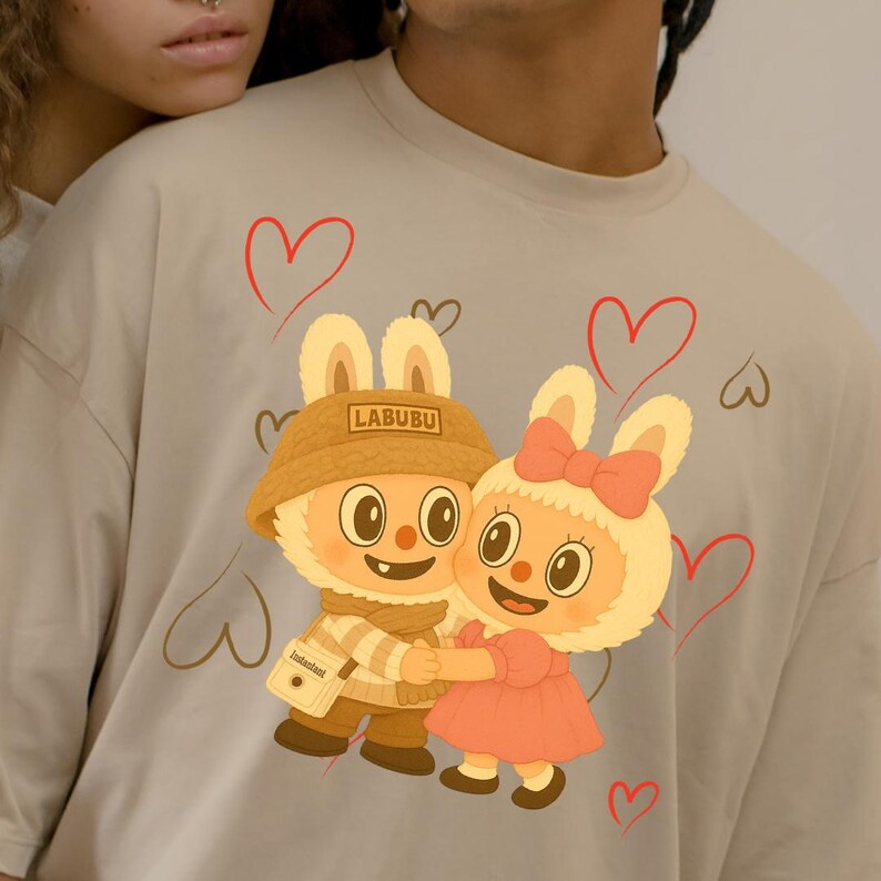 Labubu Png, Labubu Couple Png, Labubu Cute Png, Funny Cartoon Png, Doll ...