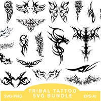 24 Minimal Finger Tattoo SVG: Cricut & Silhouette Cut Files (digital ...