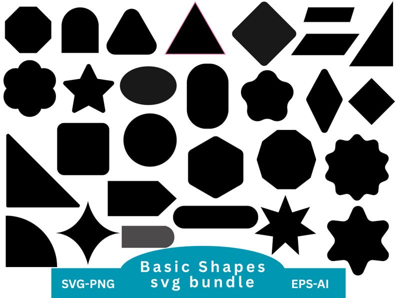 Basic Shape SVG Bundle,basic Shape PNG Bundle,tags Svg,basic Shape ...