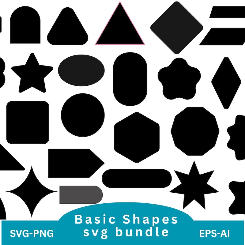 Basic Shapes Svg - Etsy