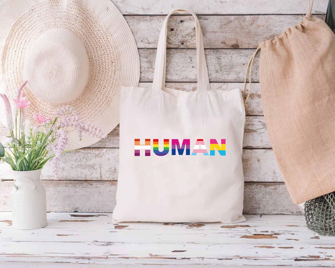 Human Rights Tote Bag, Equality Shoulder Bag, LGBTQ Pride Tote Bag ...