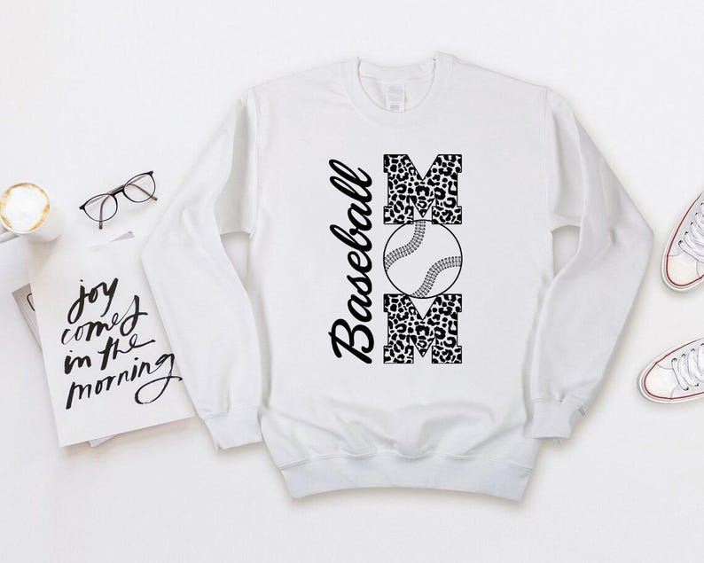 Baseball Mom Sweatshirt, Baseball Mama Sweater, Mom Gift for Baseball ...