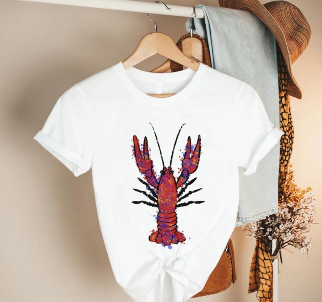 Watercolor Crawfish Shirt,crawfish T-shirt, Crawfish Season Outfit ...